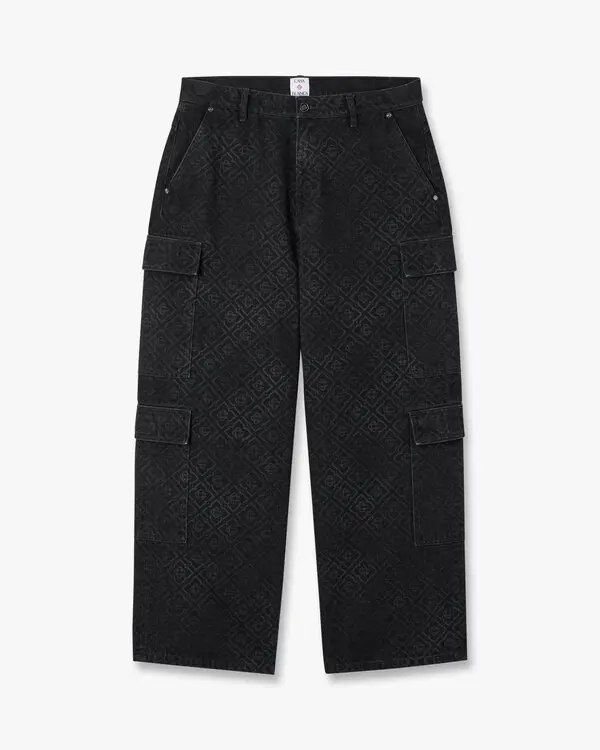 Casablanca Monogram Cargo Denim Jeans