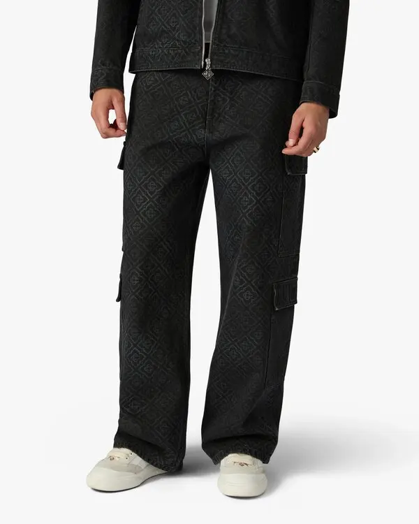 Casablanca Monogram Cargo Denim Jeans