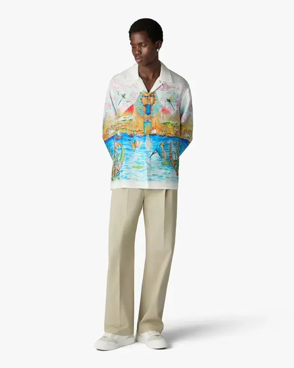 Casablanca Pleated Straight Leg Trousers