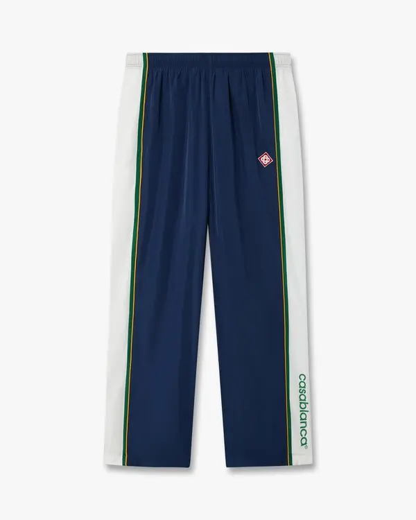 Casablanca Green & Navy Check Track Pants