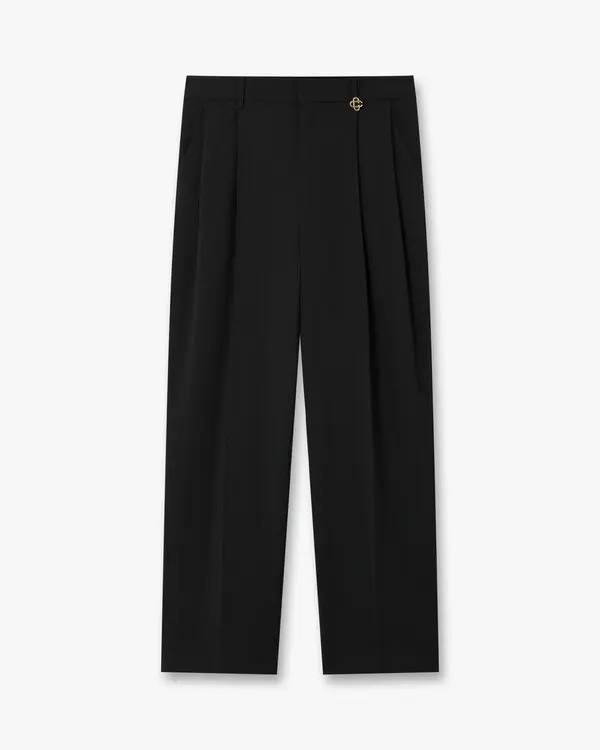 Casablanca Grey Pleated Straight Leg Trousers