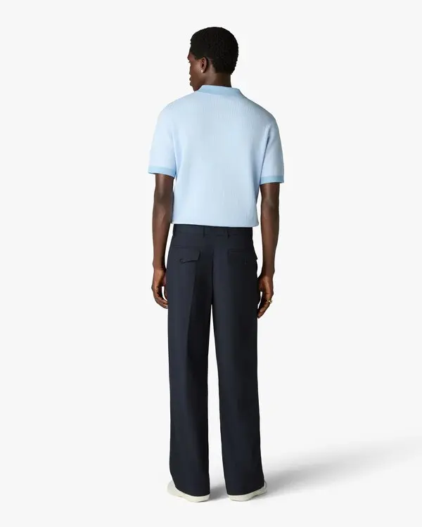 Casablanca Grey Pleated Straight Leg Trousers