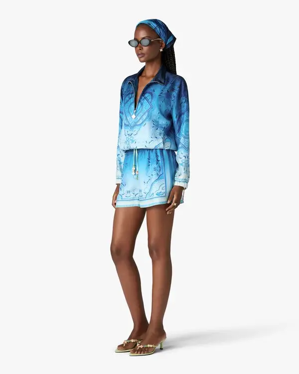 Casablanca Gradient Egyptian Rug Silk Track Jacket
