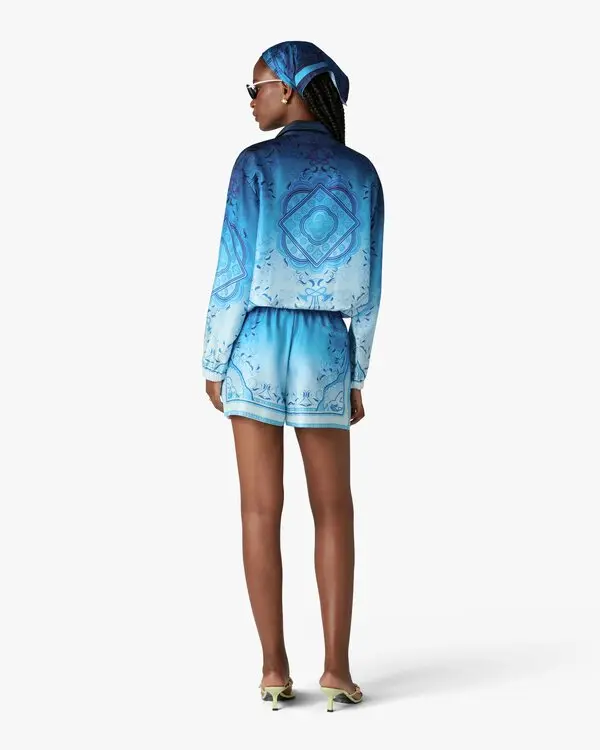 Casablanca Gradient Egyptian Rug Silk Track Jacket