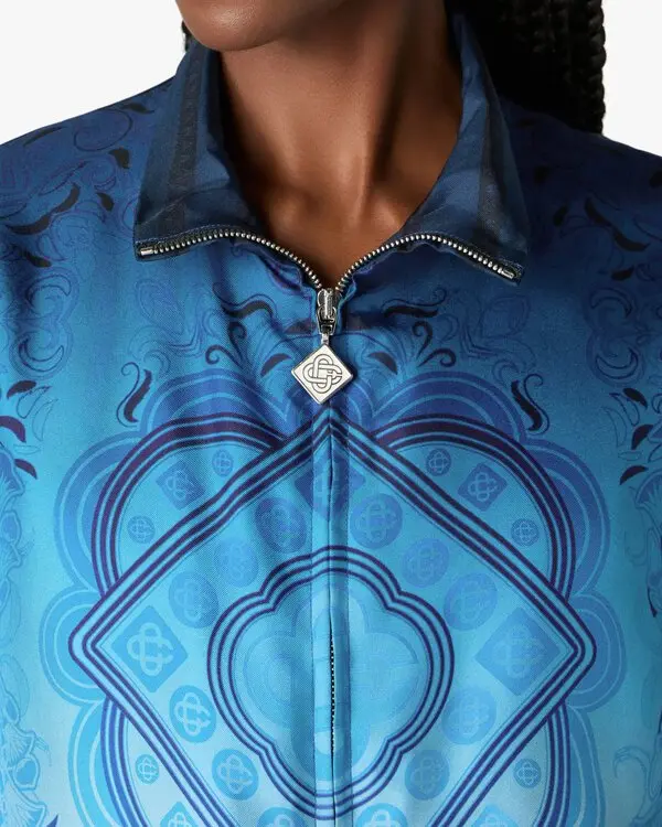 Casablanca Gradient Egyptian Rug Silk Track Jacket