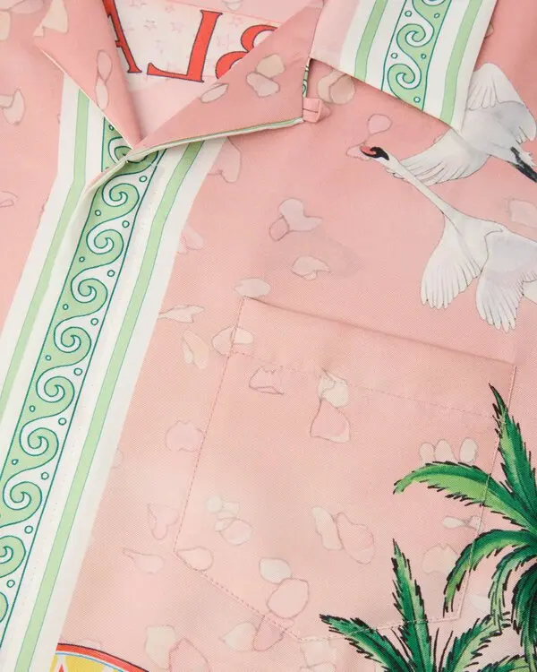 Casablanca Ethereal Short Sleeve Silk Shirt