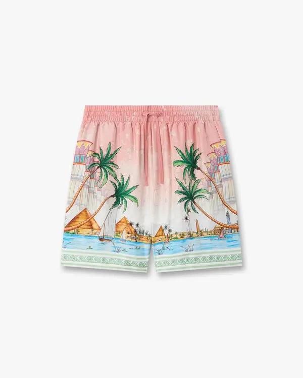Casablanca Ethereal Silk Shorts - Pink