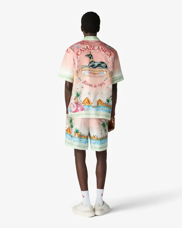 Casablanca Ethereal Silk Shorts
