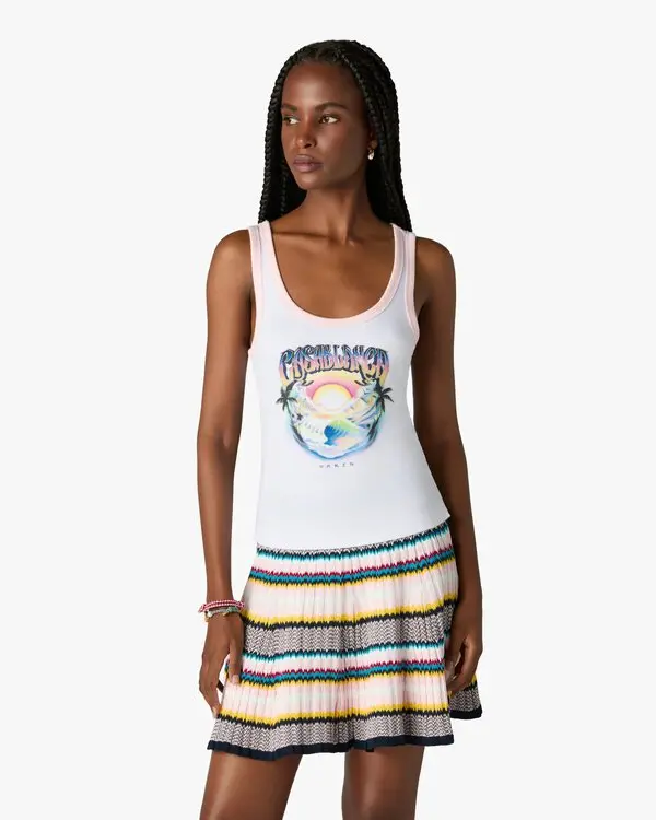 Casablanca Multicolour Airspray Printed Tank Top