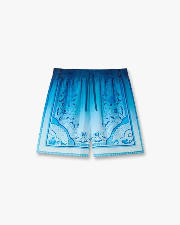 Casablanca Gradient Egyptian Rug Silk Shorts