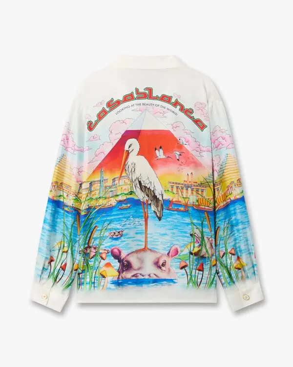 Casablanca Multicolour Egypt As It Was Long Sleeve Linen Shirt