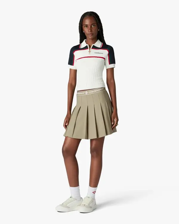 Casablanca Pleated Mini Skirt