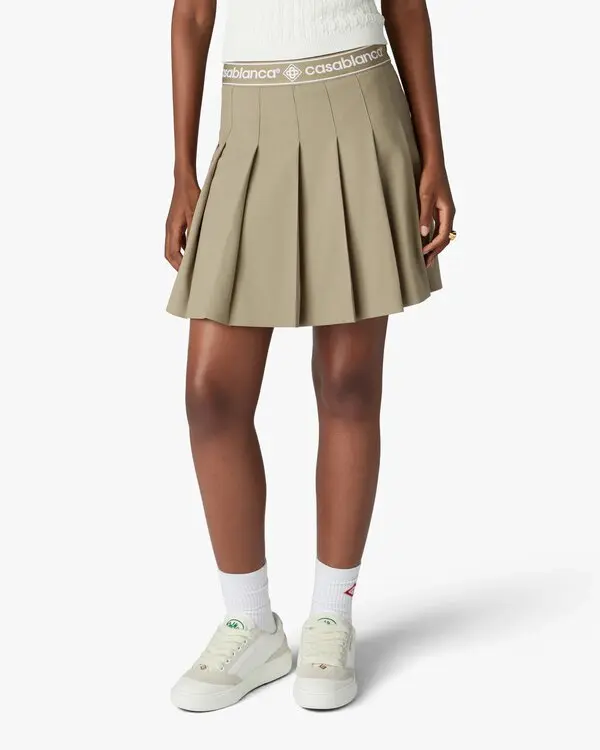 Casablanca Pleated Mini Skirt