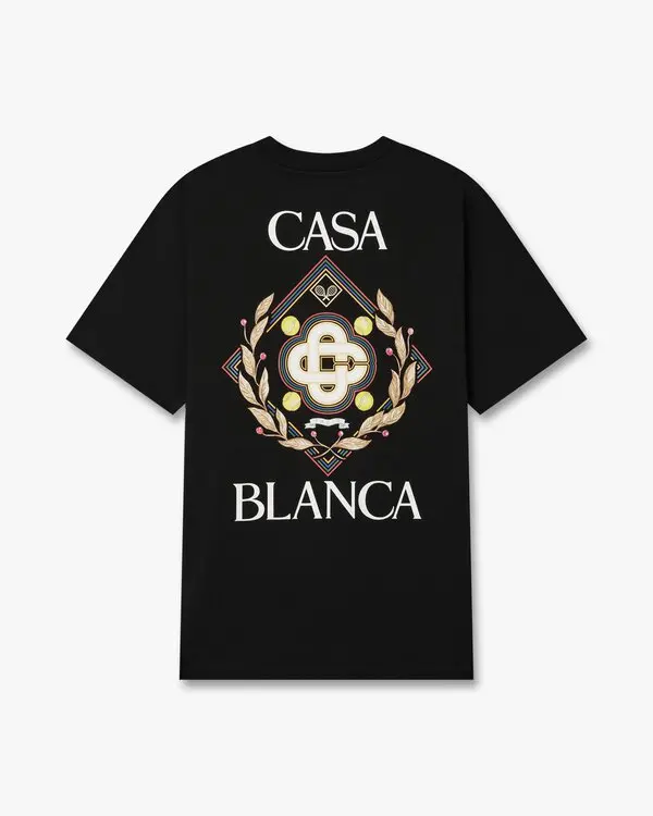 Casablanca Championship Short Sleeve T-shirt - Black