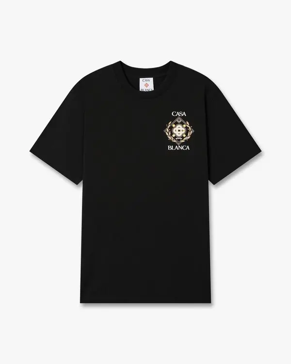 Casablanca Championship Short Sleeve T-shirt - Black