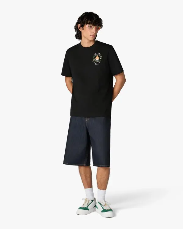 Casablanca Black Casaway Short Sleeve T-shirt