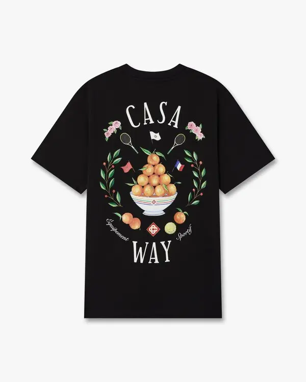 Casablanca Black Casaway Short Sleeve T-shirt