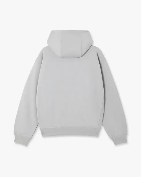 Casablanca Grey Diamond Logo Zip Hooded Sweatshirt