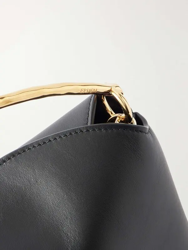 Erdem Bloom Medium Floral-embroidered Leather Clutch