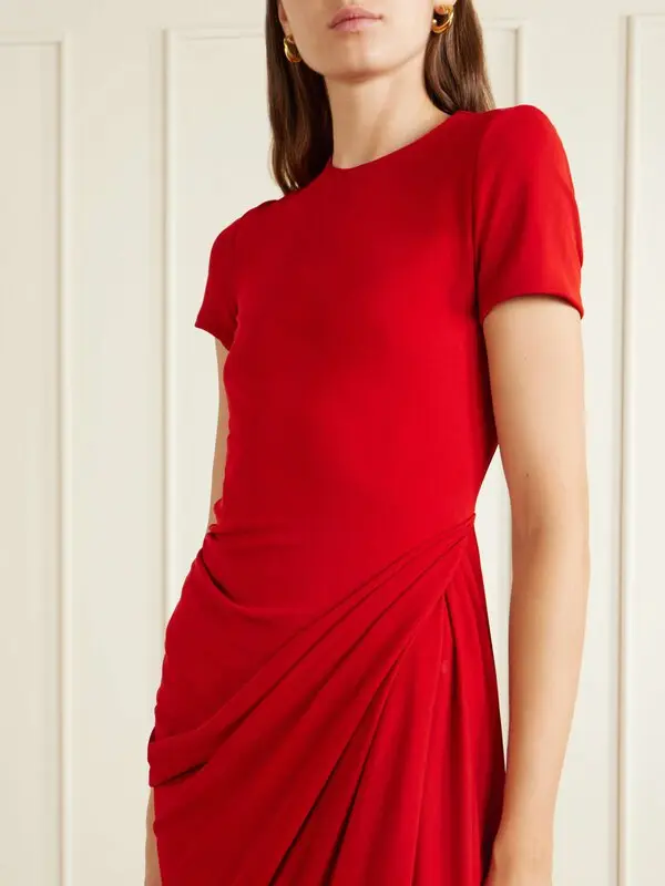 Erdem Draped Crepe Gown