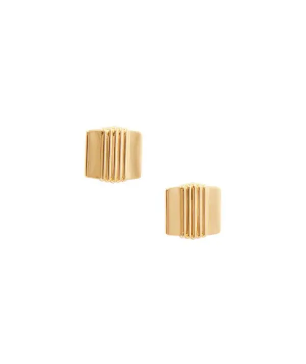 DEHANCHE Plated Brass Stud Earrings - Gold