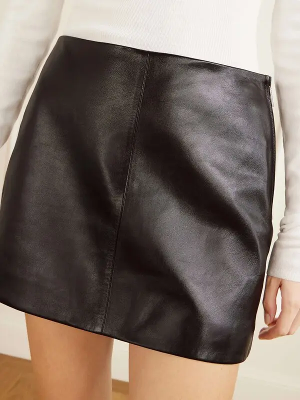 ARMA Melody Leather Mini Skirt