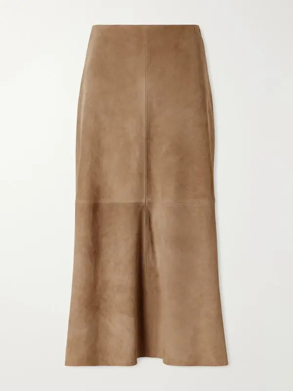 ARMA Melita Suede Midi Skirt