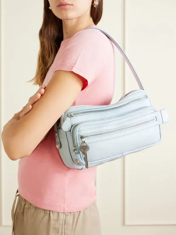 Acne Studios Camero Party Leather Shoulder Bag - Blue