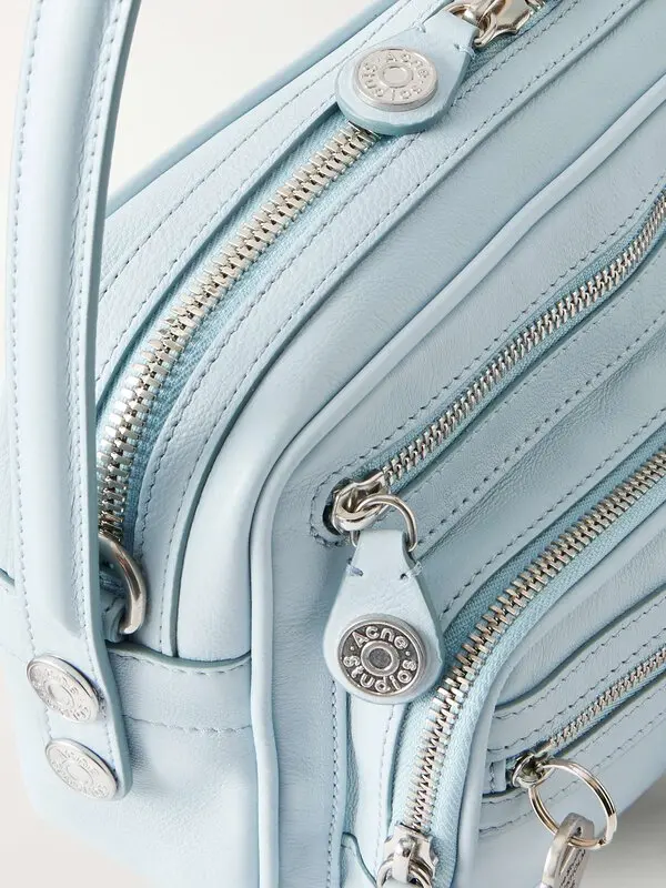 Acne Studios Leather Shoulder Bag With Logo Detail