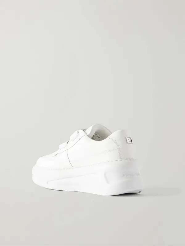 Acne Studios Steffey Logo-detailed Leather Platform Sneakers