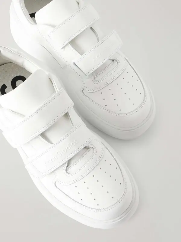 Acne Studios Steffey Logo-detailed Leather Platform Sneakers