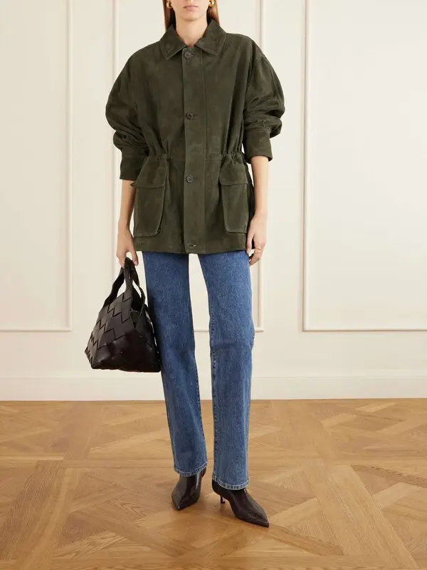 ARMA Maeve Paneled Suede Jacket