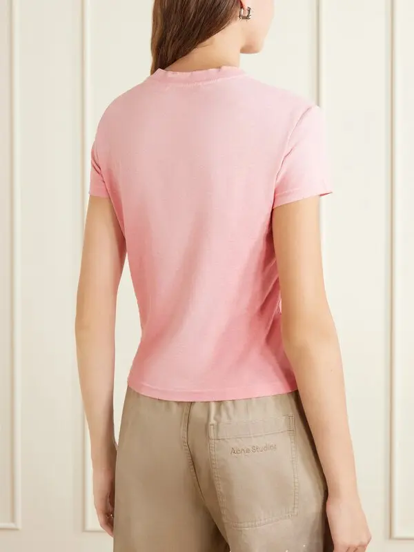 Acne Studios Etza 1996' Logo T-shirt - Pink