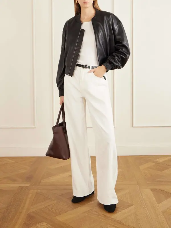 ARMA Hannan Leather Bomber Jacket