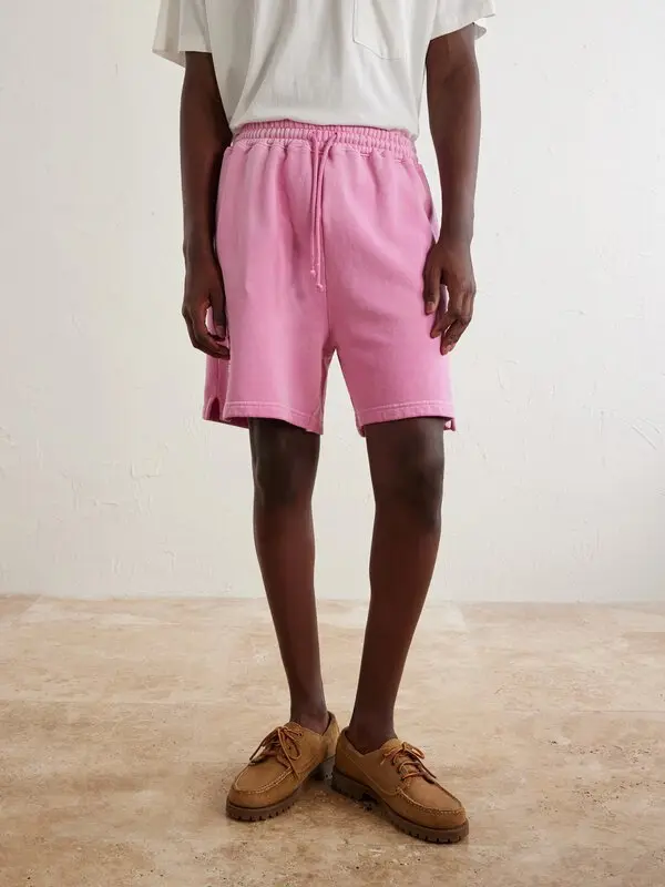 CHERRY LOS ANGELES Embroidered Cotton Shorts