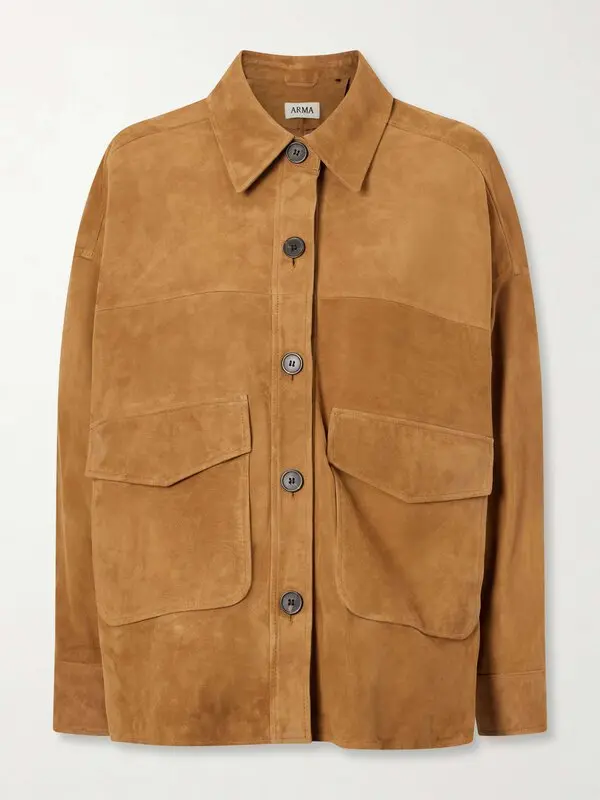 ARMA Kaylee Paneled Suede Jacket