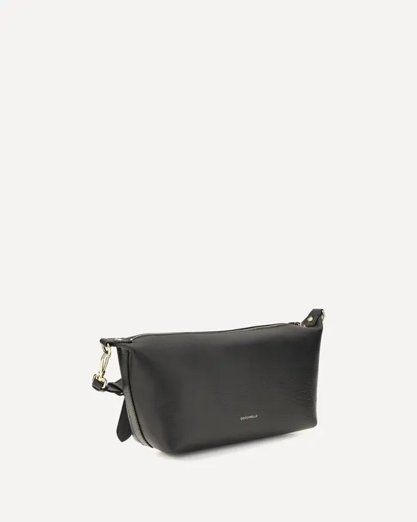 COCCINELLE Beat Generation Leather Shoulder Bag With Gold Tone Hardware
