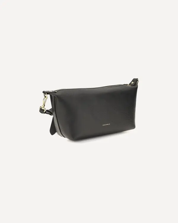 COCCINELLE Beat Generation Leather Shoulder Bag With Gold Tone Hardware