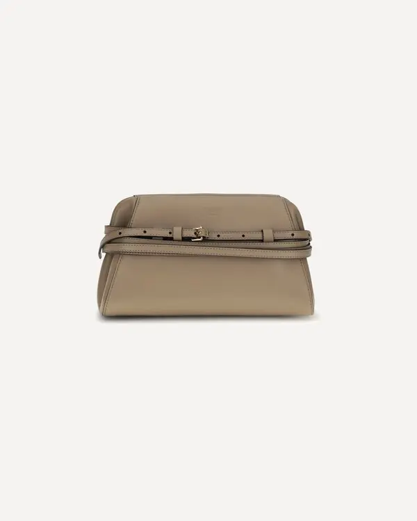 Moschino Belt-detail Clutch - Beige