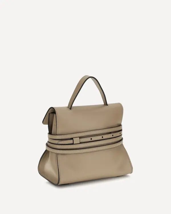Moschino Tie Me Handbag - Beige