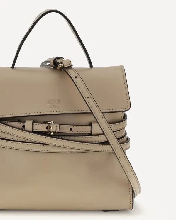 Moschino Tie Me Handbag - Beige