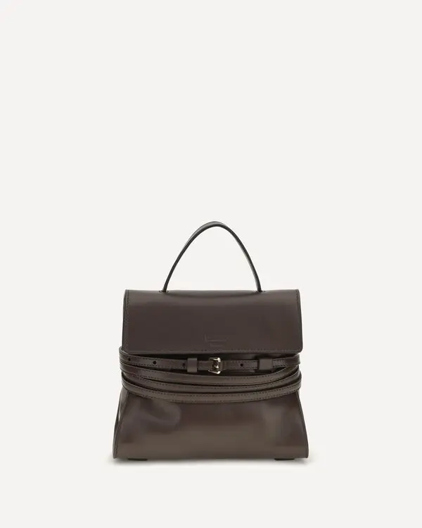 Moschino Tie Me Handbag - Brown