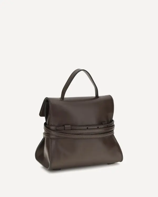 Moschino Tie Me Handbag - Brown