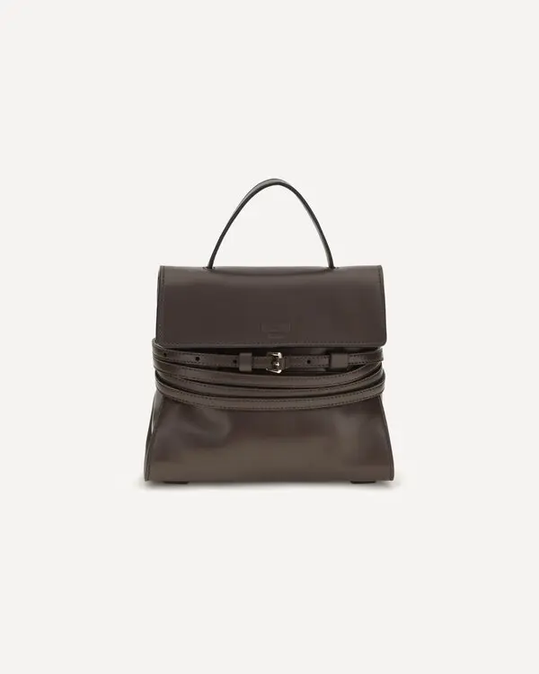 Moschino Tie Me Handbag - Brown
