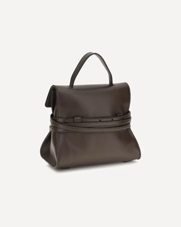 Moschino Tie Me Handbag - Brown