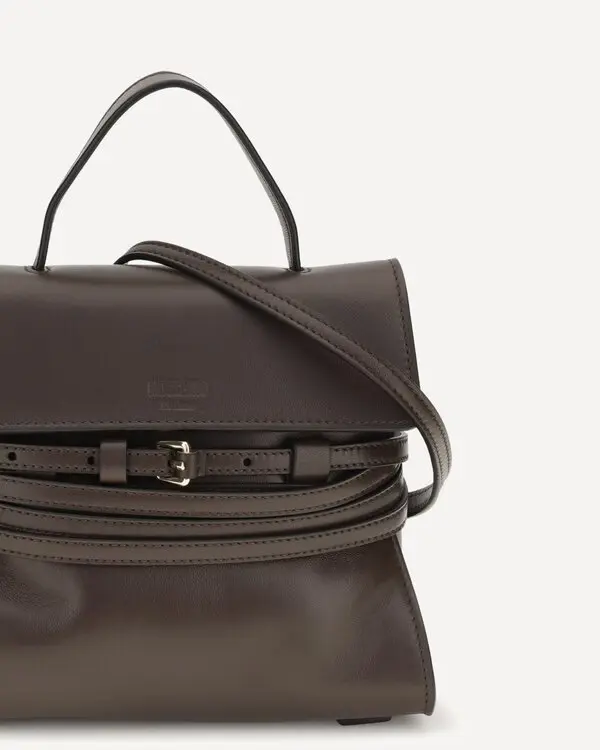 Moschino Tie Me Handbag - Brown