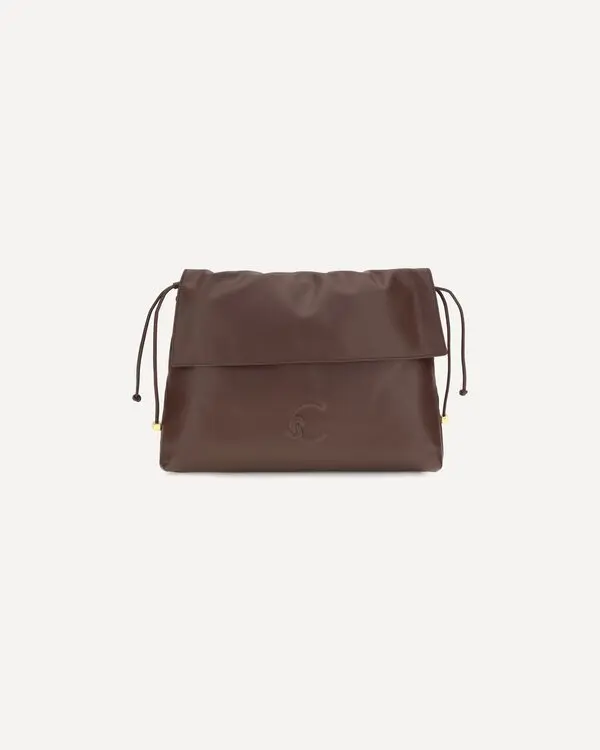 COCCINELLE Medium Lidia Shoulder Bag In Smooth Leather - Brown