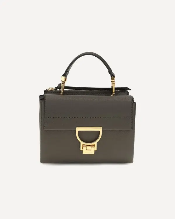 COCCINELLE Arlettis Calfskin Handbag With Gold Tone Hardware