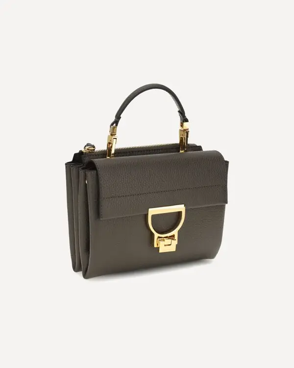 COCCINELLE Arlettis Calfskin Handbag With Gold Tone Hardware