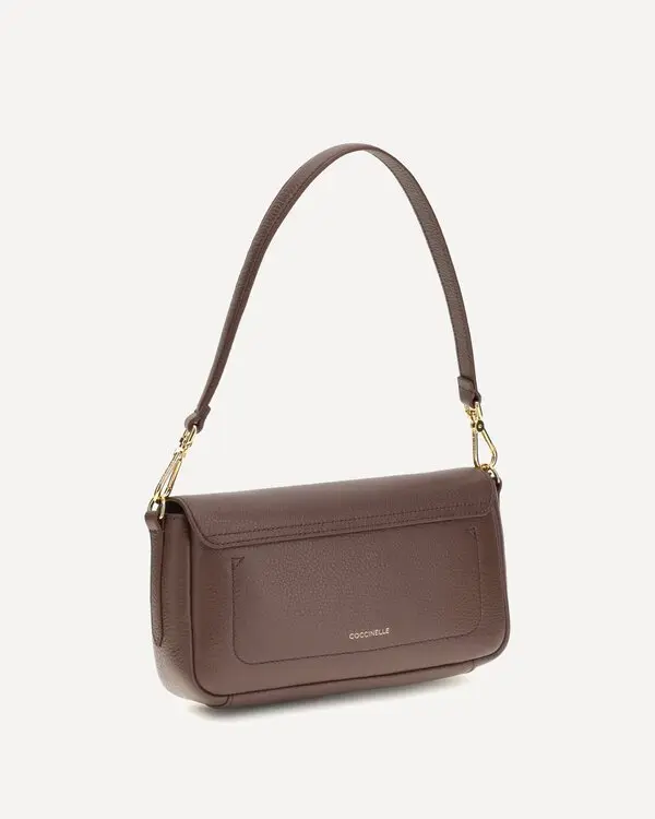 COCCINELLE C-me Lock Medium Shoulder Bag - Brown